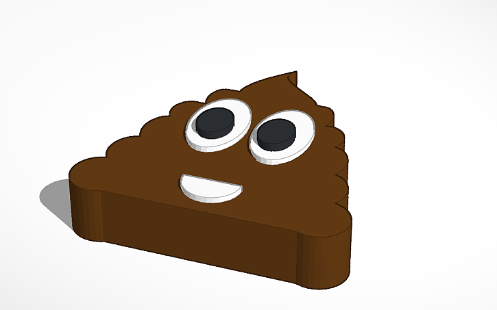 3D design Poop Emoji | Tinkercad