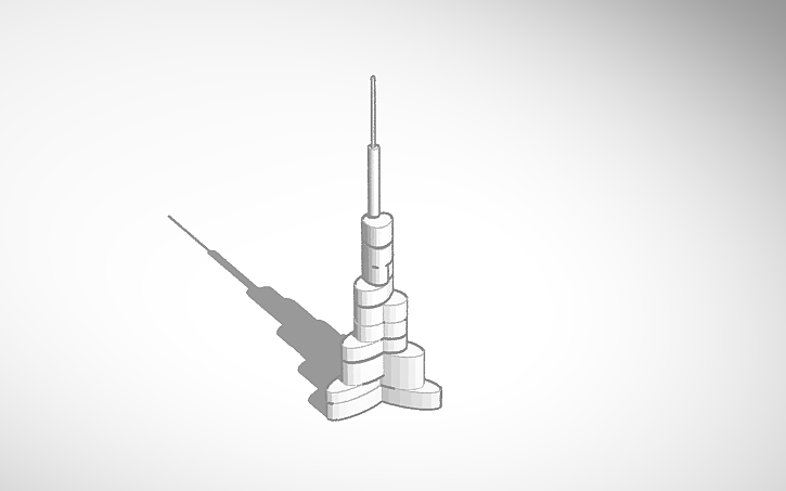 3D design Burj Khalifa | Tinkercad
