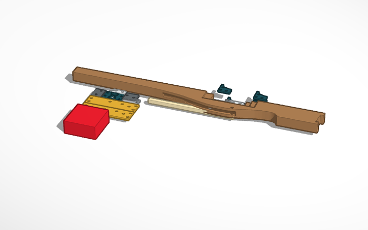 3D design Crossbow with Chinese style trigger. | Tinkercad