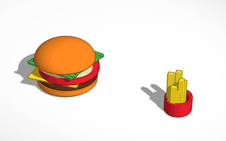 3D design Burger | Tinkercad