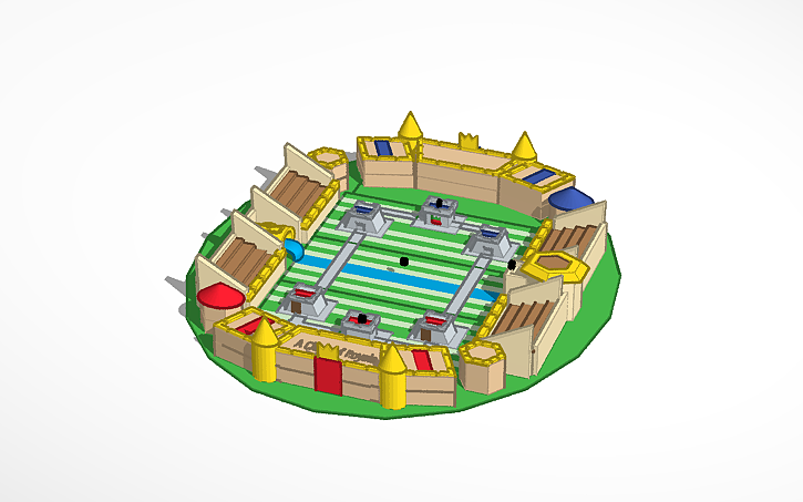 3D design CLASH OF ROYALS HARİTASI - Tinkercad