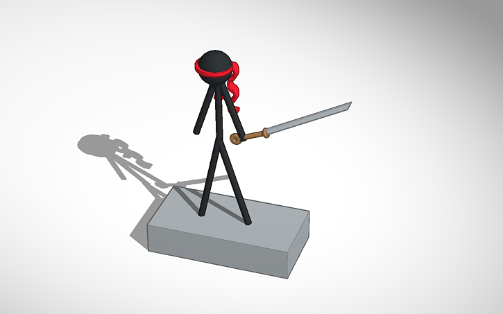3D design NINJA STICKMAN | Tinkercad