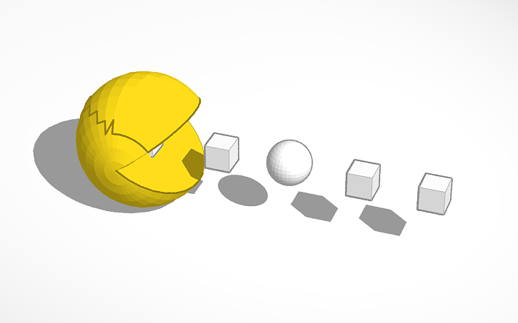 3D design PacMan | Tinkercad