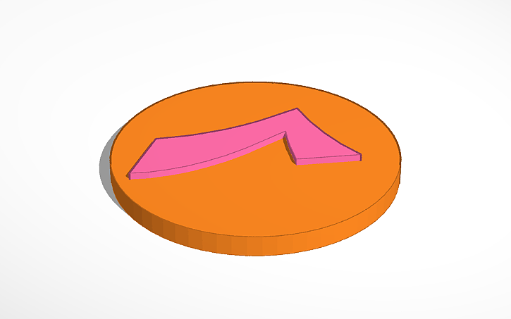 3D design Checkmark Token MCP - Tinkercad