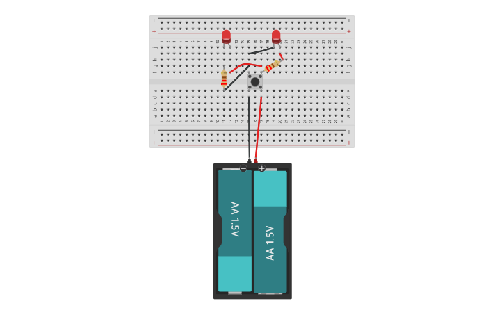 Circuit Design Led With Switch Tinkercad