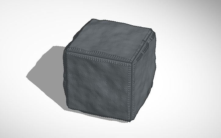 3D design Minecraft stone (Weird top & bottom) | Tinkercad