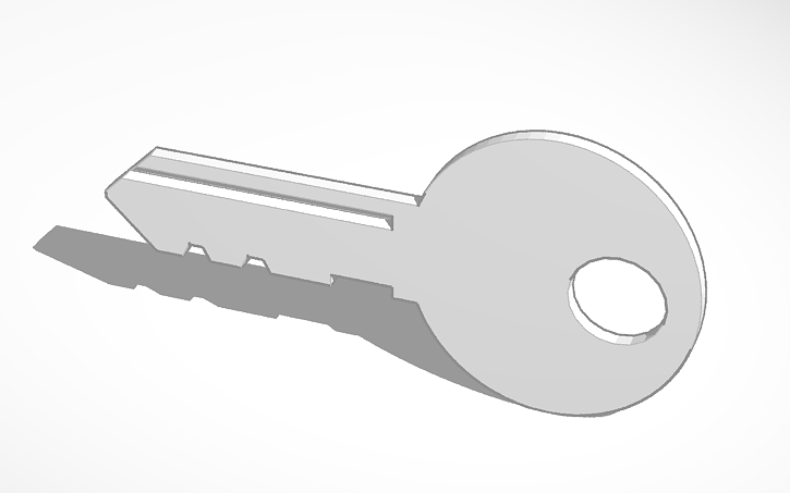 3D design Key - Tinkercad