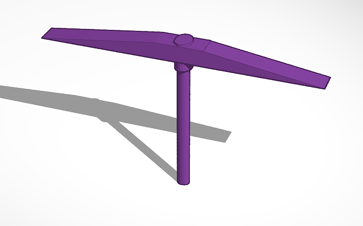 3D design Fortnite Pickaxe - Tinkercad