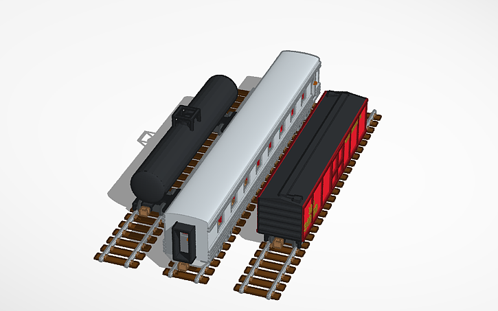 3D design Realistic Rolling Stock - Tinkercad