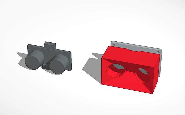 3d Design Hc Sr04 Housing Tinkercad