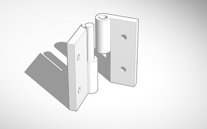 3D design hinge - Tinkercad