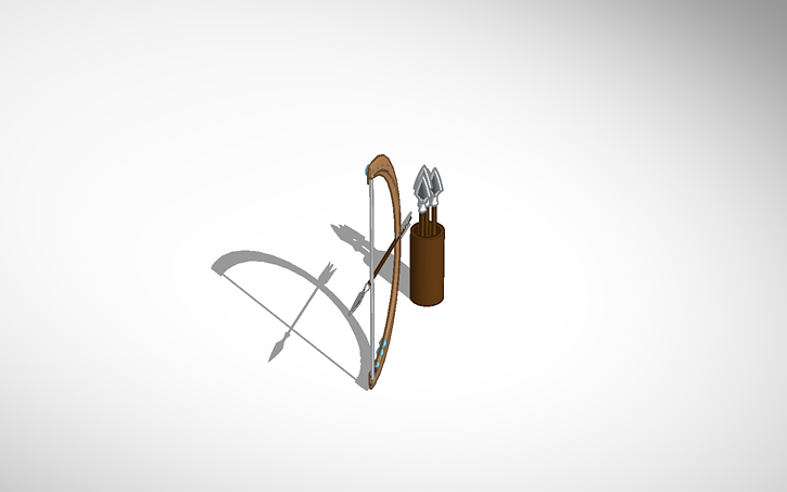 3D design Bow and Arrows | Tinkercad