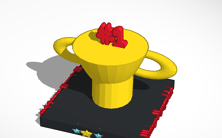 3D design Best Comedy Trophy | Tinkercad