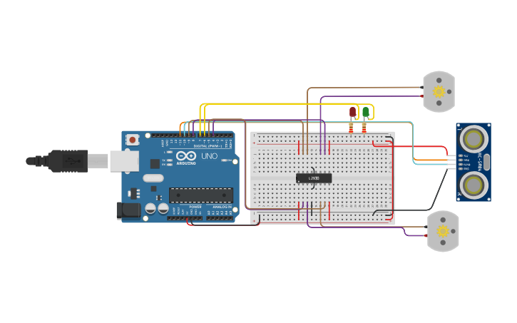 Circuit design Sistema de seguridad - Tinkercad