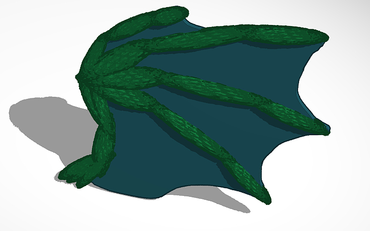 3D design Dragon wing - Tinkercad