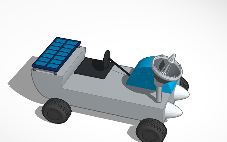 3D design Manuel Porter's lunar rover - Tinkercad
