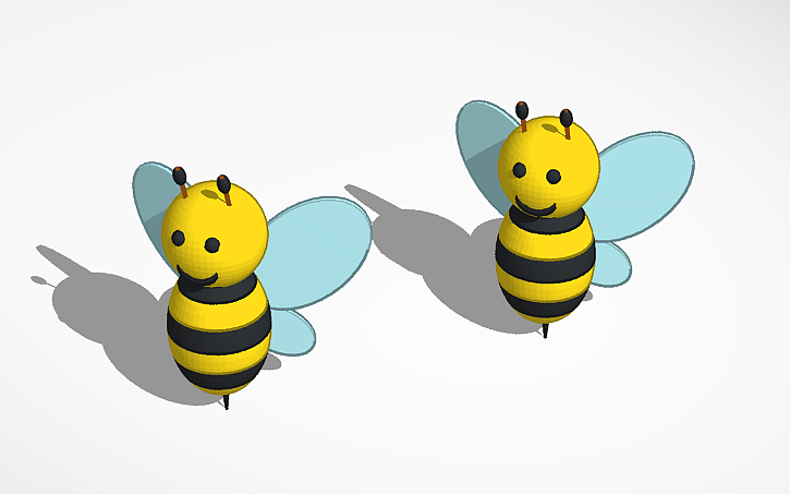 3D design Bees - Tinkercad