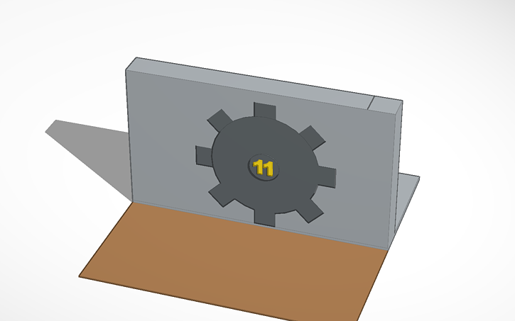 3D design Fallout Vault 11 (closed) - Tinkercad