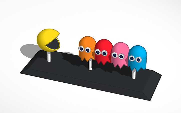 3D design PAC-MAN | Tinkercad