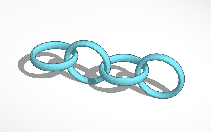 3D design Lesson: Simple #chain result | Tinkercad