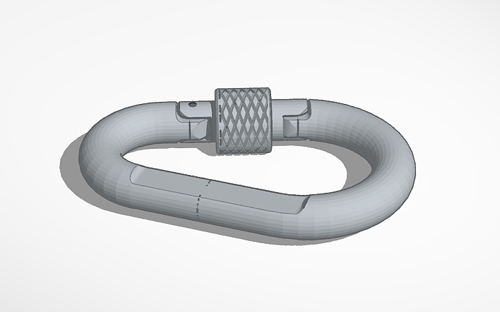3D design Carabiner - Tinkercad