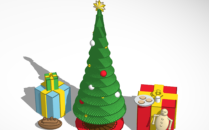 3D design Christmas Tree thingamajig - Tinkercad