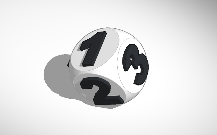 3D design dice - Tinkercad