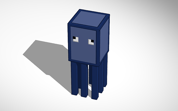 3D design Minecraft Squid | Tinkercad