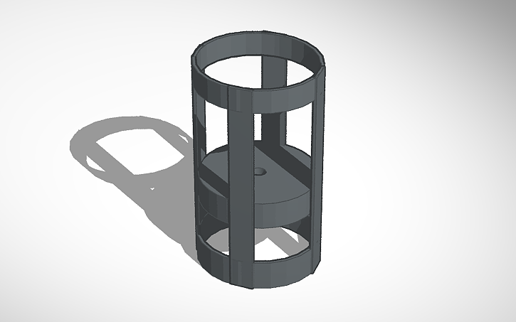 3D design Model rocket electronics bay - Tinkercad
