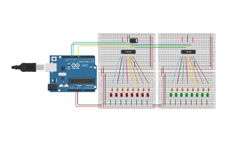 Circuit design E. USR2 Dual Binary Counters - Tinkercad