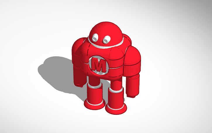 3D design Lesson: Robot result - Tinkercad