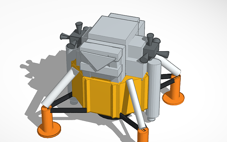 3D design Lunar lander - Tinkercad