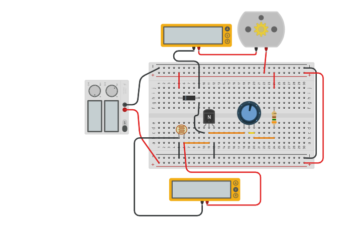 Circuit Design Laboratorio Circuito Con Transistor Bjt Tinkercad