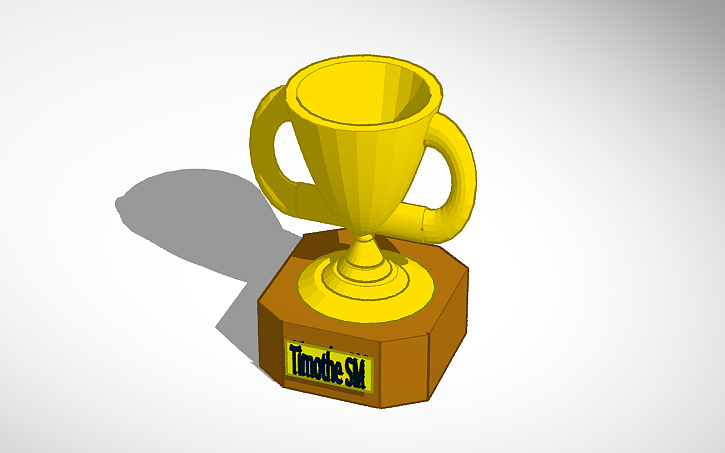 3D design Trophy - Tinkercad