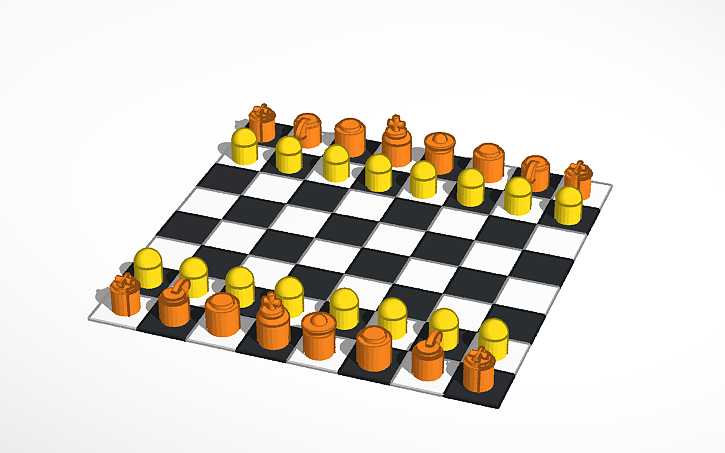 3D design chees board | Tinkercad