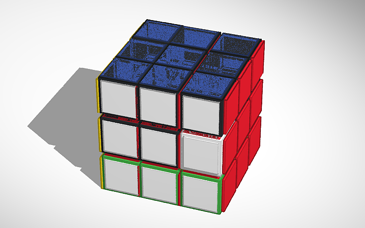 3D design cubo rubik - Tinkercad