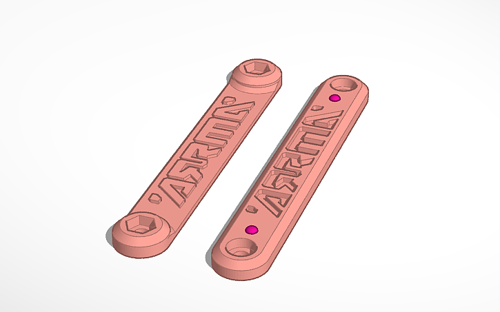 3D design Arrma big rock roof - Tinkercad