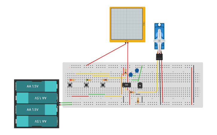 Circuit Design Servo Motor Control Tinkercad