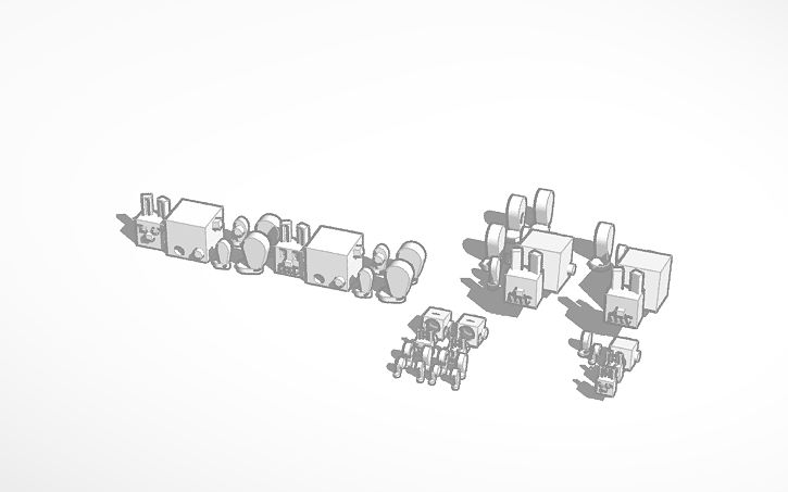 3D design Minecraft Killer Rabbit - Tinkercad