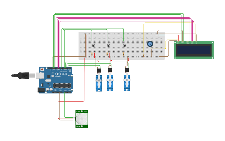 Circuit design Inventory system - Tinkercad