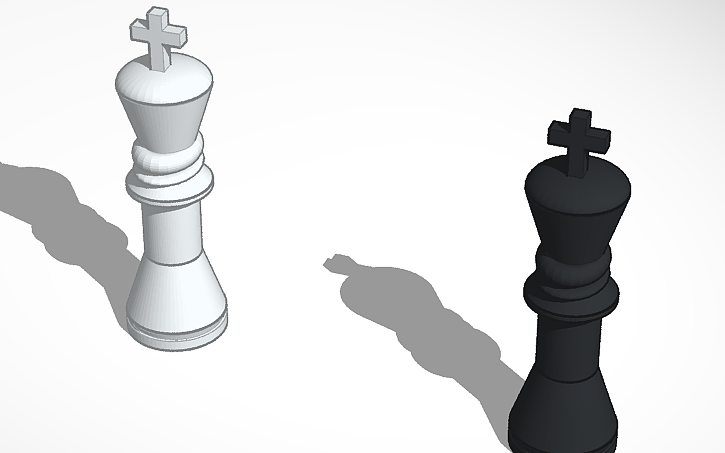 3D design Chess King - Tinkercad