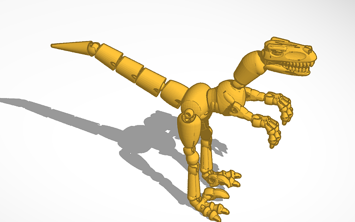 3D design T-Rex - Tinkercad