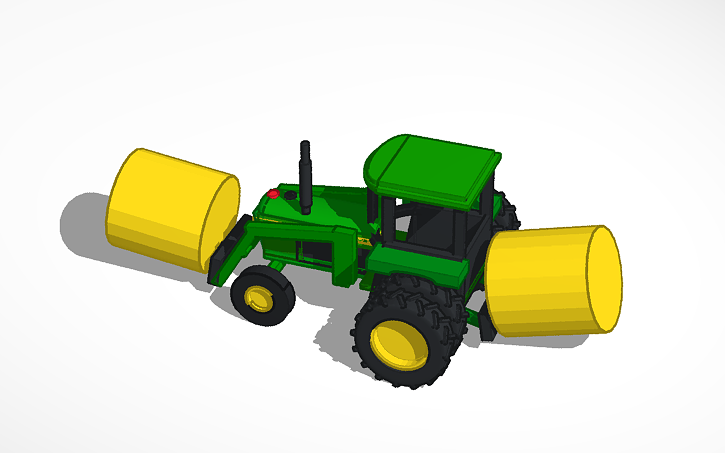3D design Remake of th2500 john deere 4440 with loader. - Tinkercad
