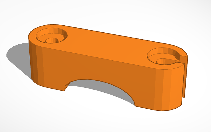 3D design GoPro replacement bracket - Tinkercad