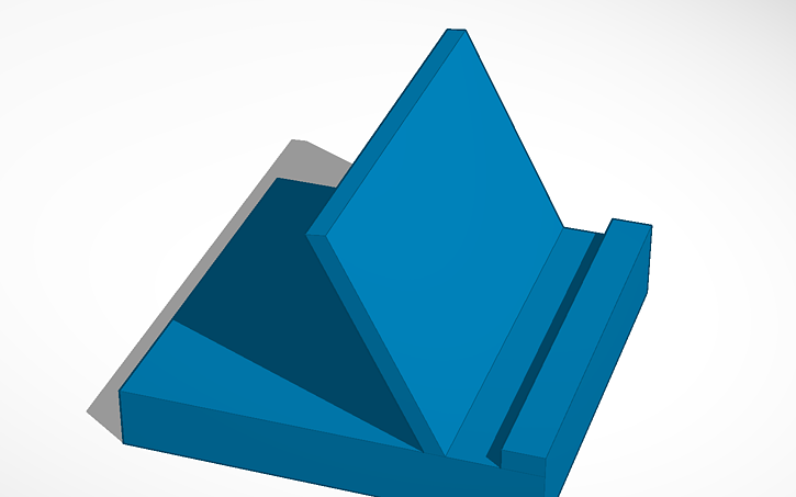 3D design Phone holder - Tinkercad