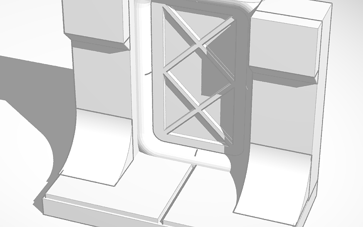 3D design Tantive IV - Door in Wall Closed - 2x1 - Tinkercad