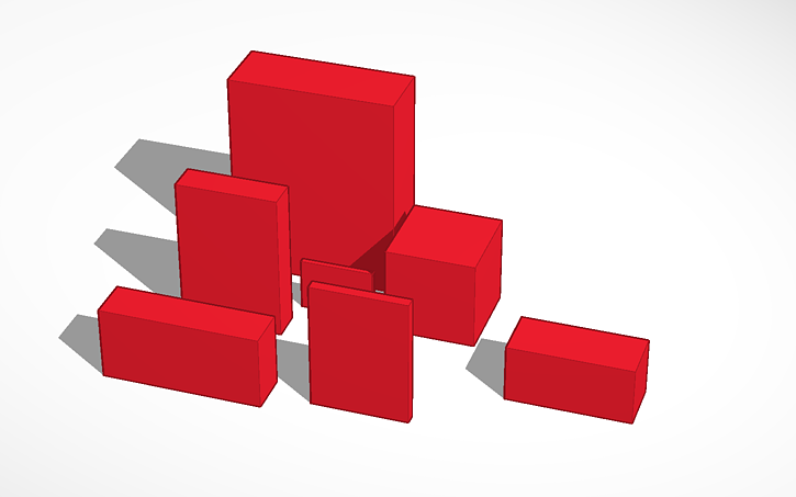 3D design 6.2 rectangular prisms - Tinkercad