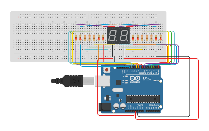 Circuit design Contador 0 - 60 (WIP) | Tinkercad