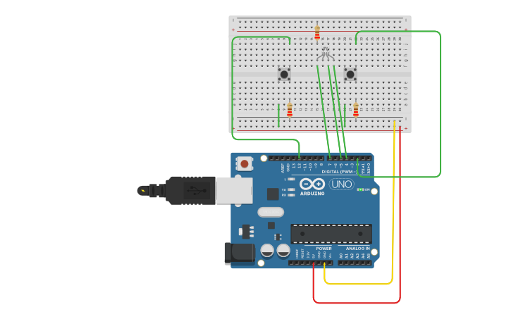 Circuit design Exercise 1-POTENTIOMETER | Tinkercad