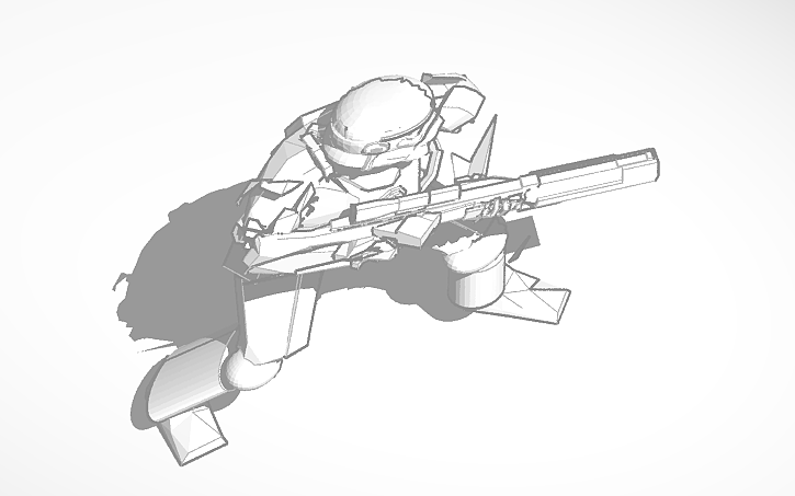 3D design stormtrooper - Tinkercad